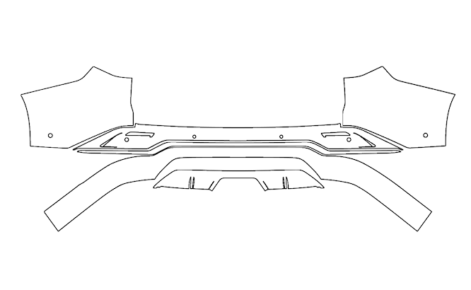 Rear Bumper Kit | LEXUS TX350 | TX500h F-Sport 2024 ...