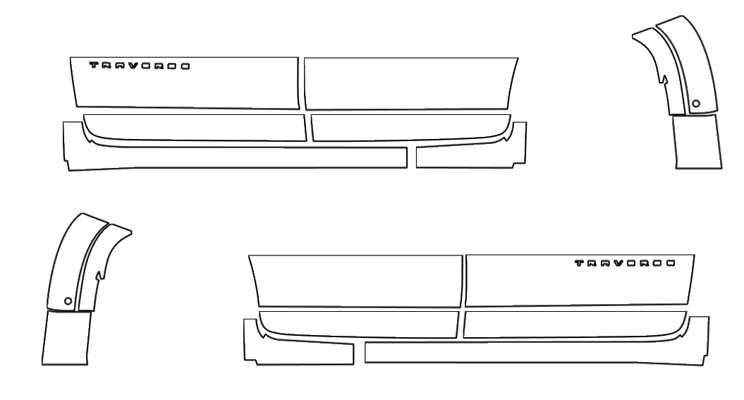 Rocker Panel Kit | CHEVROLET TRAVERSE 2024 – PAINTPROTECTIONFILM.CA