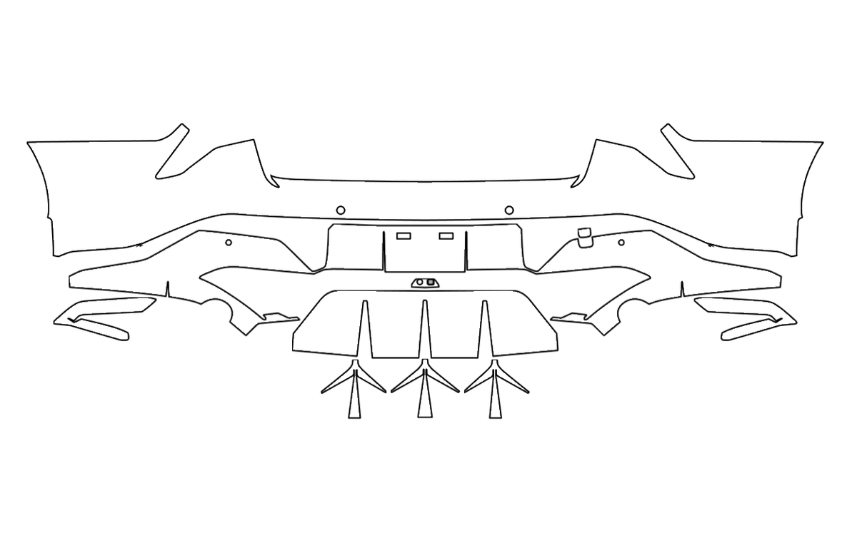 Rear Bumper Kit | KIA K5 2025 – PAINTPROTECTIONFILM.CA