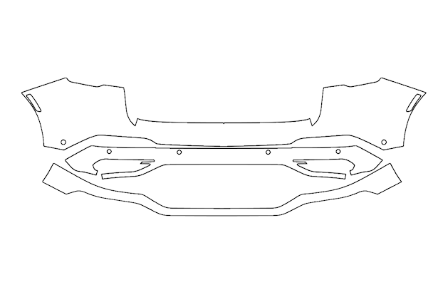 Rear Bumper Kit | LINCOLN NAUTILUS 2025 – PAINTPROTECTIONFILM.CA