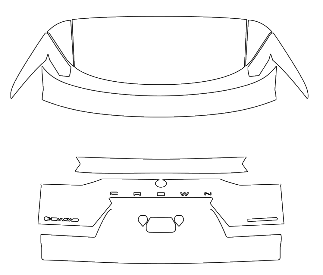 Rear Hatch Kit | TOYOTA CROWN SIGNIA 2025 – PAINTPROTECTIONFILM.CA