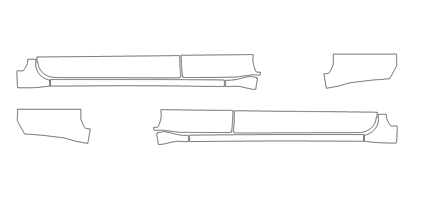 Rocker Panel Kit | TOYOTA 4RUNNER 2025 – PAINTPROTECTIONFILM.CA