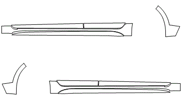 Rocker Panel Kit | TOYOTA COROLLA HATCHBACK 2021 – PAINTPROTECTIONFILM.CA